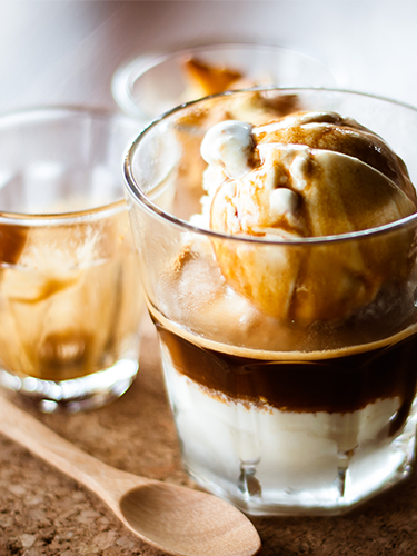 Affogato (Espresso over ice cream) | Doppio Coffee